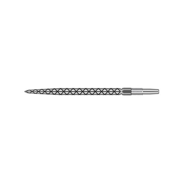 Target Swiss Diamond Pro Silver Point 35mm"Swiss Point"特許出願済のポイント換装システム。専用のツールを使って僅か数秒でポイント換装が可能に。バレルへの折れ残りもありません。長さ:35mm
