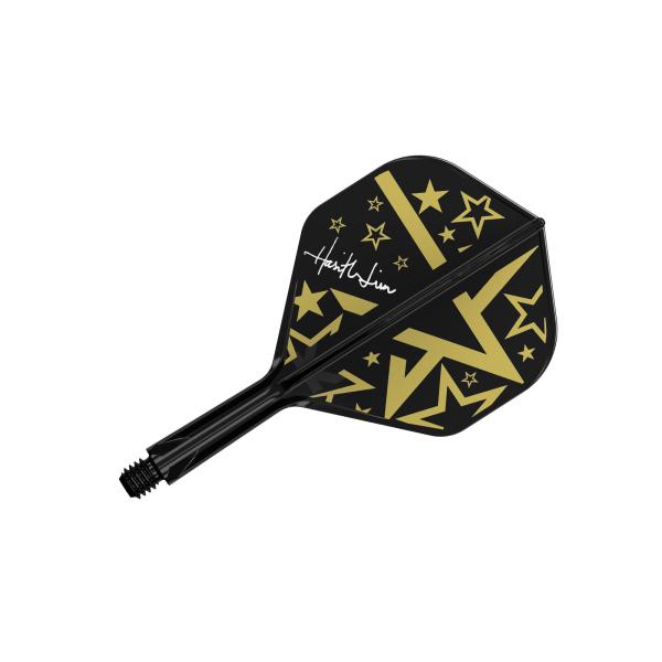 TARGET K-FLEX HOTSHOT Harith Lim ModelHarith Lim選手とのコラボレーションモデル漆黒のK-Flexフライトに目を引く大小のスターパターンを施し、煌びやかなゴールドフィニッシュで仕上げた特別なデザ...