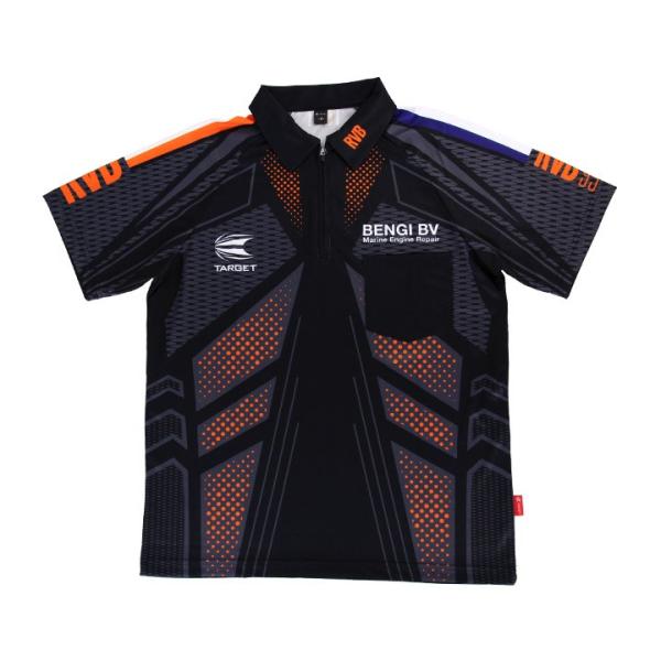 COOL PLAY SHIRT RVB Raymond van Barneveld 20172017年プレイヤーレプリカシャツ軽量で通気性のある高性能マイクロファイバー生地が汗や体温を上手に逃がし、ドライ&amp;快適に保ちます。表記のサイ...