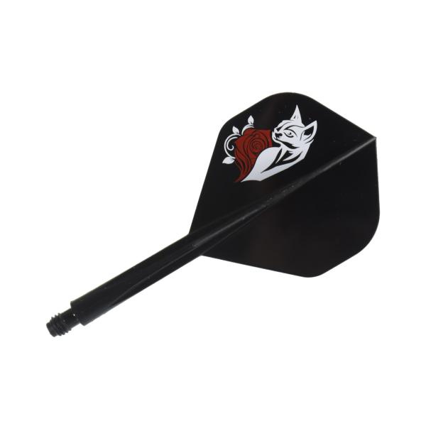 CONDOR AXE BLACK CAT Natsumi Iwata Model■スペック規格:コンドルフライト形状:スタンダードシャフト部分の長さ:S 21.5mm/M 27.5mm/L 33.5mm(ネジ山含まず)個数:3枚(1セット)...