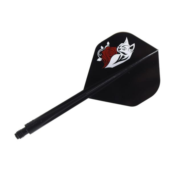 CONDOR AXE BLACK CAT Natsumi Iwata Model■スペック規格:コンドルフライト形状:スタンダードシャフト部分の長さ:S 21.5mm/M 27.5mm/L 33.5mm(ネジ山含まず)個数:3枚(1セット)...