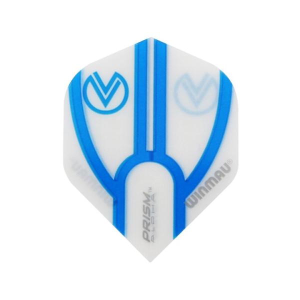 Winmau PRISM ALPHA FLIGHTVincent Van Der Voort厚さ:100ミクロン【スペック】フライト仕様:通常のフライトフライト形状:スタンダード個数:3枚