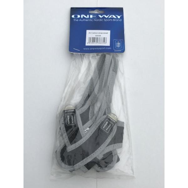 ノルディックスキーブランド　ワンウェイ　ONEWAY　AVストラップ　サイズS カーボンストラップ。新品・未使用保管品です。パッケージは３パターンあり、指定できませんが、中身は同じです。商品コードon50058