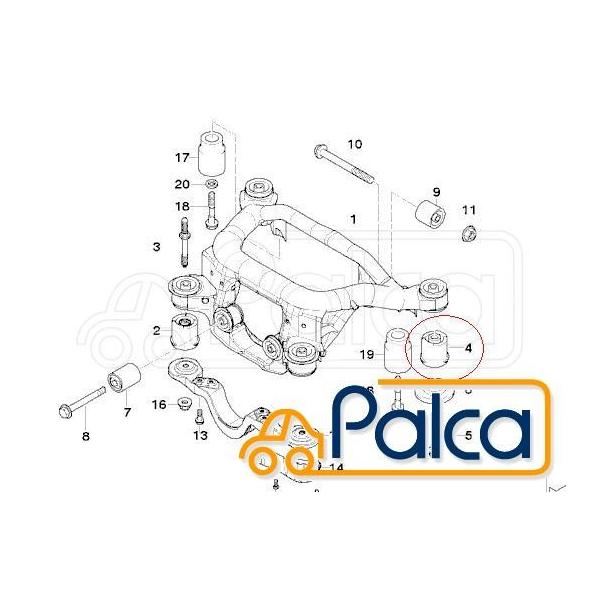 BMW リアアクスル フレームマウント/後側2個セット E46 | X3/E83 | Z4/E85,E86 | Z4/E89 | MEYLE製 ...