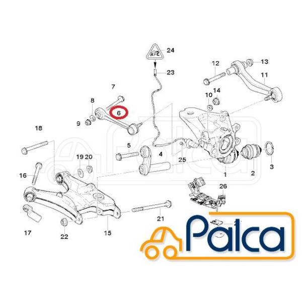 BMW リアガイドアーム 左右共通 X5 E53/3.0i,3.0d,4.4i,4.6is,4.8is マイレ製 :B-519-316-035 ...