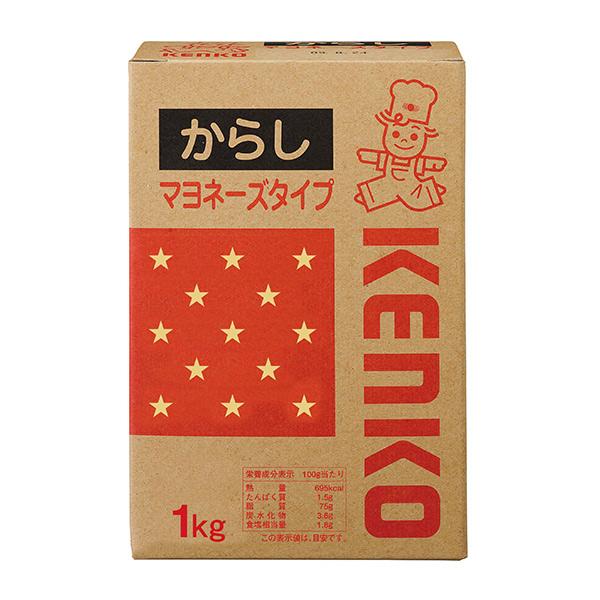 マスタードの風味をきかせた程良い辛味と酸味が特長の全卵型のマヨネーズタイプです。保水性があるので、和え物や調理パンなどに適しています。内容量：1kg原材料：食用植物油脂、卵、醸造酢、砂糖、食塩／調味料（アミノ酸）、増粘多糖類、香辛料抽出物、...