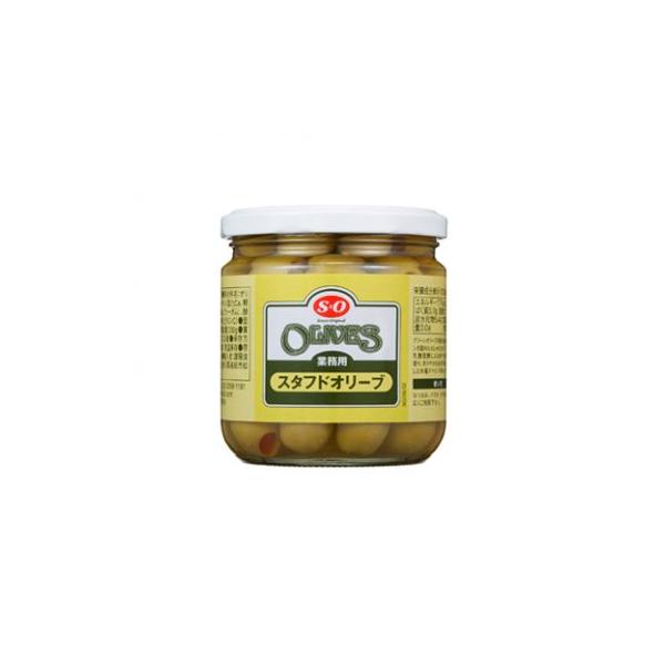 ※48個まで1個口分の送料で発送可能です。種を抜いて赤ピーマンのペーストを詰めた、おしゃれなオリーブです。オードブルなどのトッピング、おつまみ、パスタ、サラダなど幅広くご使用頂けます。内容量：230g（固形量140g）