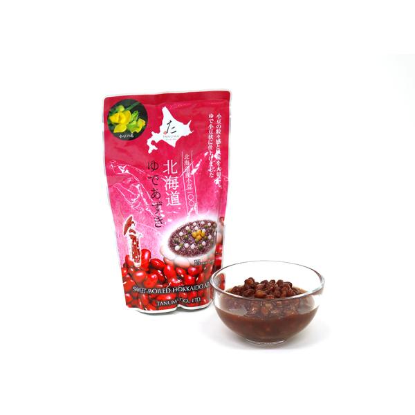 ※他商品の同梱不可です。※40袋まで1個口分の送料で発送可能です。北海道産の小豆に粒々感を残し、ゆであずき状に仕上ました。糖度は38°（±2）に調整されており、程よい甘さが特徴です。ぜんざい、おしるこ、かき氷のトッピング、あんみつ等幅広くご...