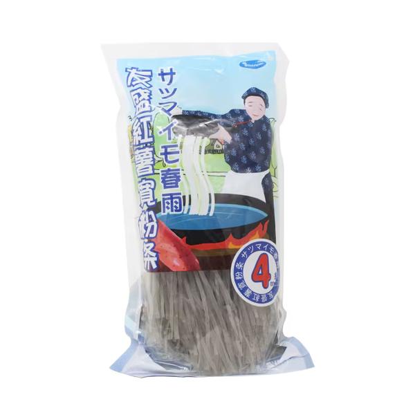 ※他商品の同梱不可です。※60袋まで1個口分の送料で発送可能です。※商品規格（ブランド・内容量・パッケージデザインなど）が予告なく変更される場合がございます。サツマイモ澱粉を100%使用した、コシの強さが自慢の平麺タイプ（幅約4mm）の春雨...