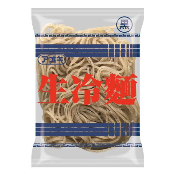 ※他商品の同梱不可です。※60袋まで1個口分の送料で発送可能です。※商品規格（ブランド・内容量・パッケージデザインなど）が予告なく変更される場合がございます。アオキの「生冷麺 黒」は、厳選された小麦粉にそば粉を練り込み、伝統的な製法で仕上げ...
