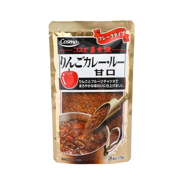 北国の完熟りんごと南国のフルーツチャツネをスパイスで調和させ、少量ずつ直火で丹念に焼きあげた甘口のカレールーです。 内容量：170g名称：カレールー（甘口）原材料：小麦粉、食用油脂（豚脂）、果実・野菜（りんご、トマト、玉ねぎ、にんにく）、カ...
