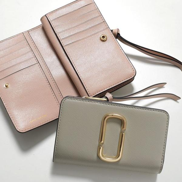 MARC JACOBS マークジェイコブス M0014281 カラー2色 レザー 二つ折り財布 ミディアム財布 スモール財布 レディース Snapshot Compact Wallet スナップショット コンパクト ウォレット/【2025年...