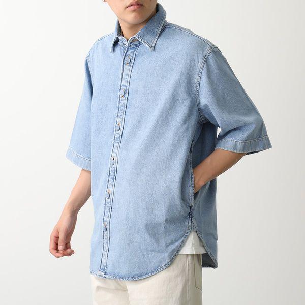 Acne Studios アクネストゥディオズ 半袖 デニムシャツ BB0518 Acne Studios アクネストゥディオズ 半袖 デニムシャツ BB0518