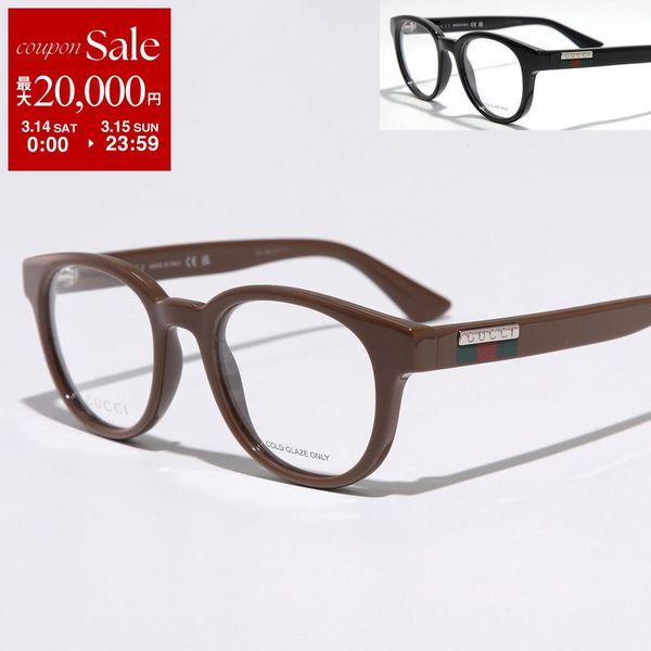 GUCCI グッチ メガネ GG0769O レディース ウェリントン型 アジアンフィット めがね 伊達メガネ ダテ 眼鏡 メタルロゴ セルフレーム アイウェア 黒縁メガネ カラー4色 べっ甲柄 べっこう柄 デミ柄 レンズ幅 50/