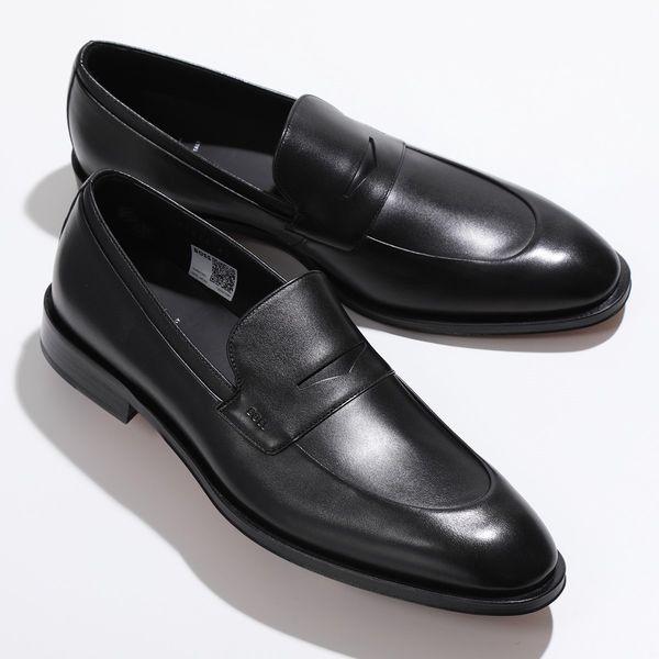 HUGO BOSS ヒューゴボス ローファー BLACK 50496075 メンズ HUGO BOSS ヒューゴボス ローファー BLACK 50496075 メンズ