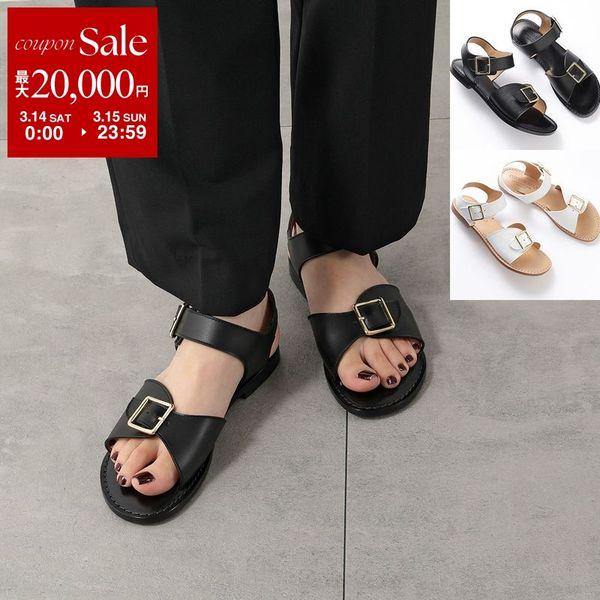 CORSO ROMA 9 コルソローマ ノーヴェ サンダル S/B10 レディース レザー ストラップ フラットサンダル シューズ 靴 カラー2色 CORSO ROMA, 9/