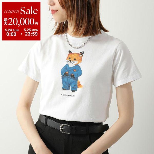 MAISON KITSUNE メゾンキツネ Tシャツ DRESSED KIDDY FOX ドレスドキディ フォックス MQUJT01KJBIT2 レディース コットン 半袖 カットソー クルーネック 【大人もOK】/【2026年春夏新作】【...