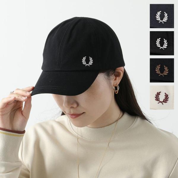 FRED PERRY フレッドペリー ベースボールキャップ Pique Classic Cap HW6726 レディース メンズ コットン ローレルリースロゴ 鹿の子 帽子 カラー6色 ユニセックス/【2025年秋冬新作】