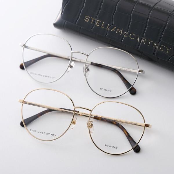 STELLA McCARTNEY ステラマッカートニー メガネ SC50036U レディース ボストン型 フルリム メタルフレーム めがね 眼鏡 細フレーム クリングスタイプ 伊達メガネ ロゴ カラー2色 レンズ幅 56/