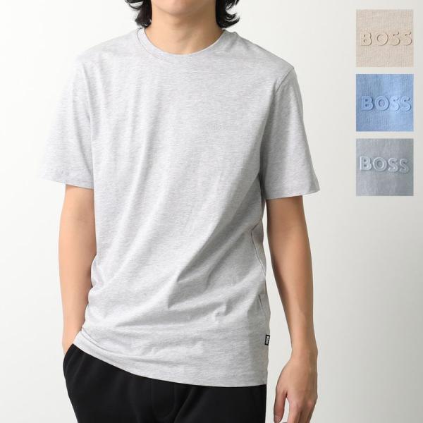 HUGO BOSS ヒューゴボス Tシャツ 50468347 半袖 クルーネック カットソー コットンジャージー プリントロゴ カラー4色 丸首/【2025年春夏新作】
