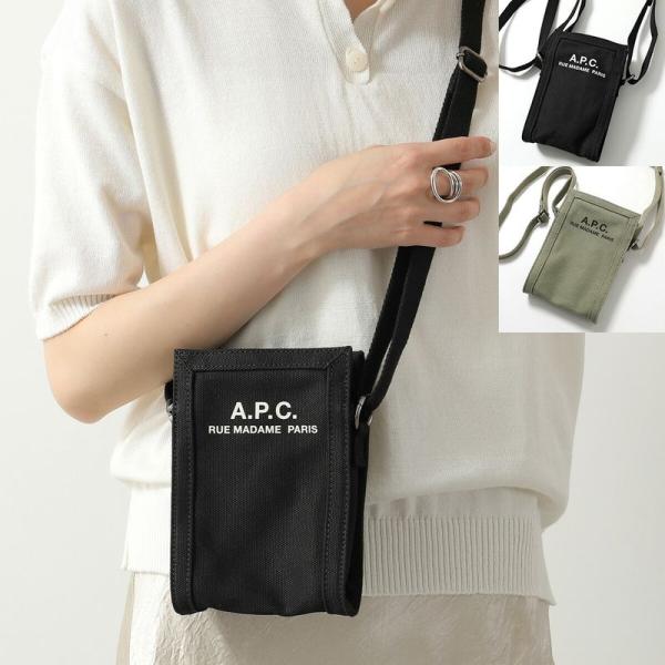 APC A.P.C. アーペーセー ショルダーバッグ RECUPERATION リクーパレイション CODBM H61931 レディース ミニバッグ 鞄 カラー2色 コットン クロスボディ ポシェット ロゴ ポーチ/【2025年秋冬新作】
