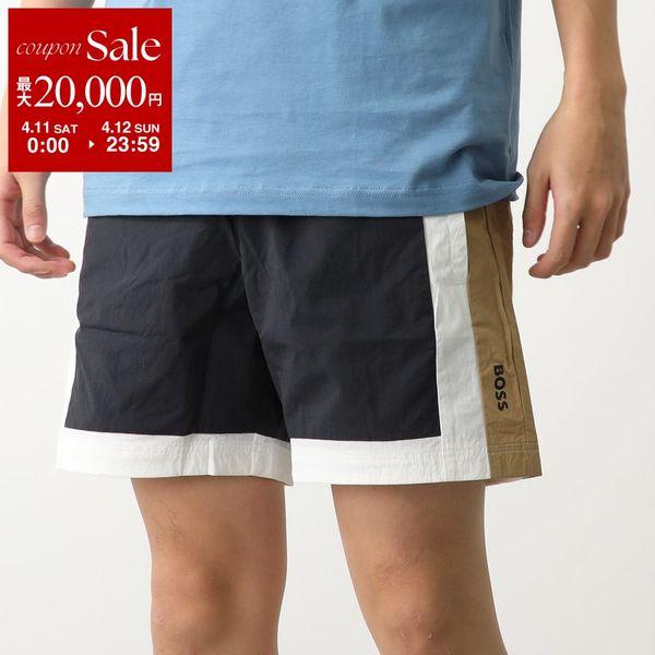 HUGO BOSS BEACH ヒューゴボス スイムショーツ Remy 50534321 メンズ ハーフパンツ ショートパンツ 水着  ナイロン ロゴプリント 001 BOSS BEACH クイックドライ /【2026年春夏新作】【dc_k...