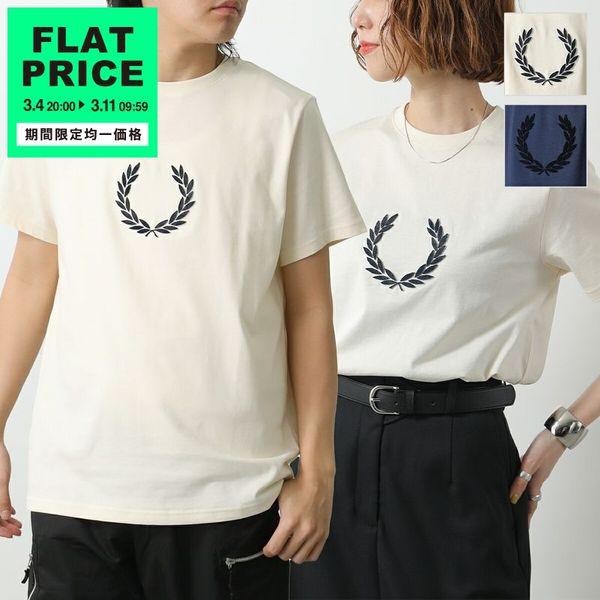 FRED PERRY フレッドペリー Tシャツ TEXTURED LAUREL WREATH T-SHIRT M8587 メンズ レディース カットソー ロゴ ローレルリース カラー2色 /【2025年春夏新作】【flat_price】
