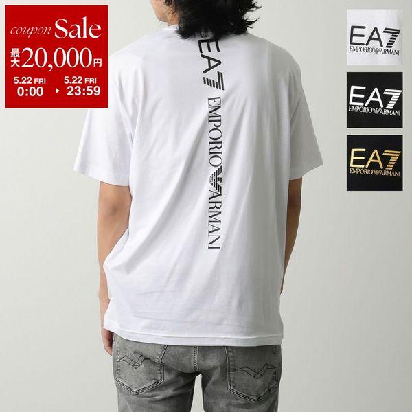 EA7 EMPORIO ARMANI エアセッテ エンポリオアルマーニ Tシャツ 7M000567 AF10375 メンズ 半袖 カットソー クルーネック コットン ロゴT カラー3色 丸首 7M000567AF10375MC001 7M0...