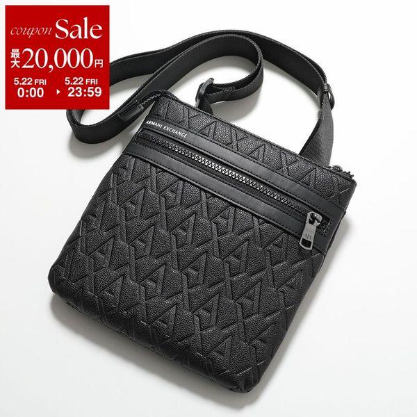 ARMANI EXCHANGE A/X アルマーニ エクスチェンジ ショルダーバッグ XM000579 AF12133 メンズ エコレザー クロスボディ ロゴ 鞄 UC001/BLACK XM000579AF12133UC001/【2026...