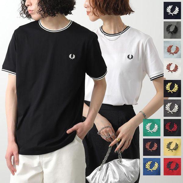 FRED PERRY フレッドペリー Tシャツ TWIN TIPPED T-SHIRT M1588 メンズ レディース カットソー ロゴ ローレルリース 刺繍 カラー14色 /