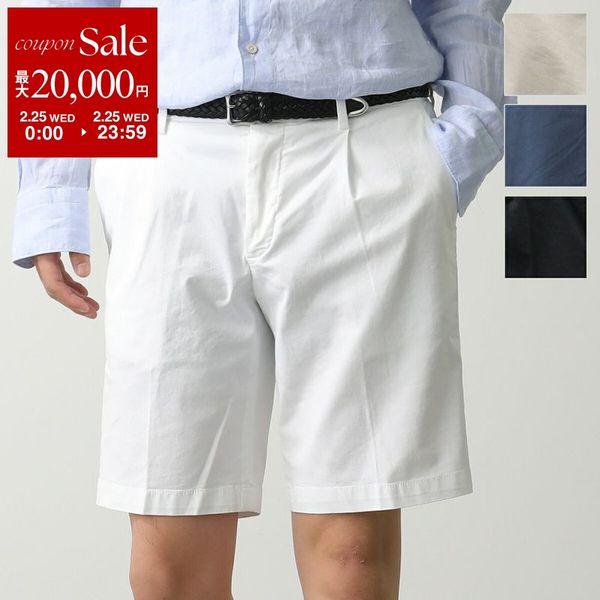 DEVORE Incipit デヴォレ インチピット ショートパンツ D155 R022 メンズ ハーフパンツ イージーショーツ ワンプリーツ コットンシルク ストレッチ カラー4色 /【2025年春夏新作】