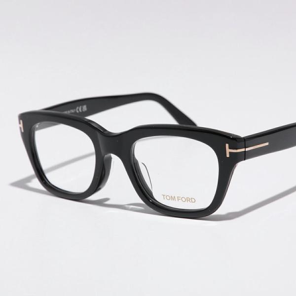 TOM FORD トムフォード メガネ シングルマン TF5178-F FT5178-F メンズ ウェリントン型 セルフレーム フルリム ロゴ 眼鏡 アイウェア 001 レンズ幅 51 めがね 伊達メガネ ダテ/