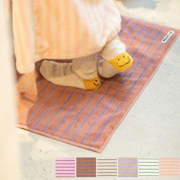 BONGUSTA ボングスタ バスマット NARAM BATH MAT レディース ストライプ コットン ボーダー ラグ OEKO-TEX 50×80 カラー6色 /【2025年春夏新作】【cp_ten】