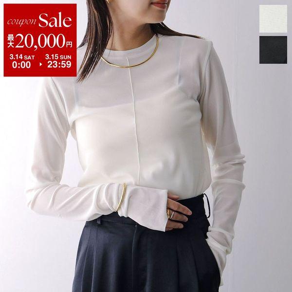 anana アナナ 長袖 カットソー a11-004 レディース メッシュ クルーネック シアー カラー2色 /【2025年秋冬新作】