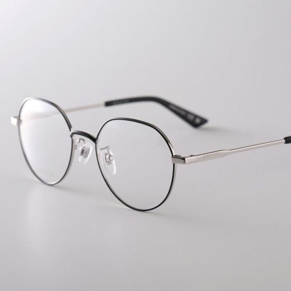 GUCCI グッチ メガネ GG1232OA レディース ボストン型 メタルフレーム 細フレーム フルリム クリングスタイプ めがね 眼鏡 アジアンフィット ロゴ アイウェア 伊達メガネ 003 レンズ幅 53/