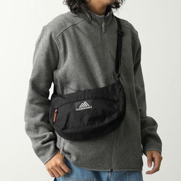GREGORY グレゴリー ショルダーバッグ SATCHEL S サッチェル 154505 1041 メンズ クロスボディ ナイロン 6.5L ロゴ 鞄 BLACK /