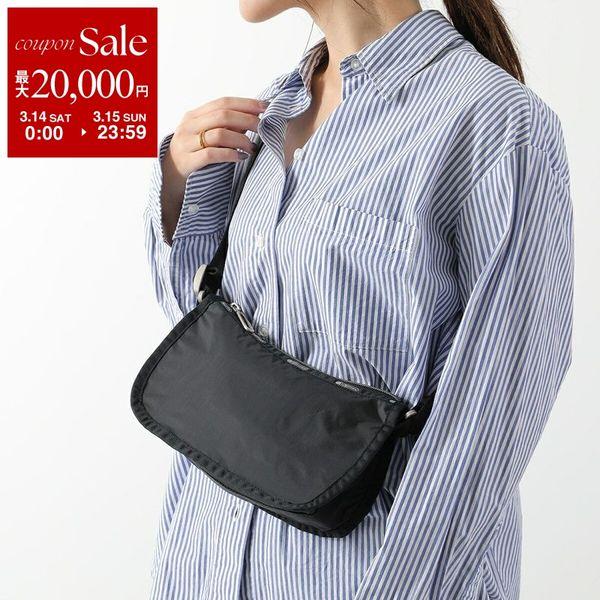 LeSportsac レスポートサック ショルダーバッグ ESSENTIAL SMALL SHOULDER 2908 レディース ナイロン クロスボディ ロゴ 軽量 鞄 C363/BLACK-C ポシェット/