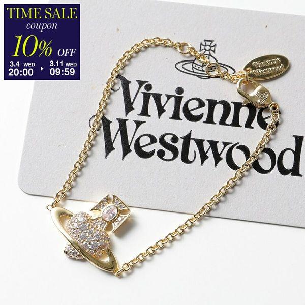 Vivienne Westwood ヴィヴィアンウエストウッド ブレスレット AGNATHA アグネイサン 6102024D レディース ハート オーブ R102/GOLD/WHITE-CZ 1250952191 アクセサリー チェーン ラ...