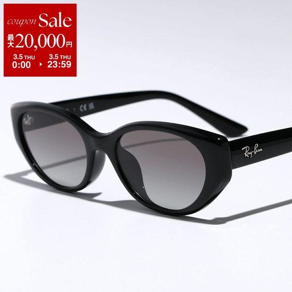 Ray-Ban レイバン サングラス RB4457D レディース メンズ キャッツアイ型 フルリム セルフレーム メタルロゴ ローブリッジフィット アイウェア 6677/11 レンズ幅 55 ユニセックス/【dc_kikaku】