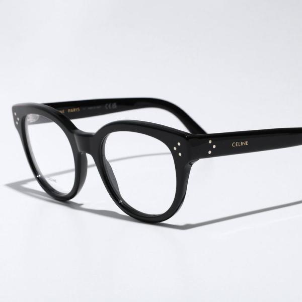 CELINE セリーヌ メガネ CL50109I レディース ボストン型 セルフレーム フルリム ロゴ アイウェア 黒縁 めがね 眼鏡 伊達メガネ レンズ幅 51 レンズ幅 53/