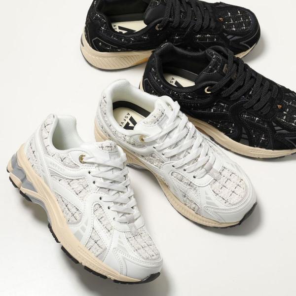 ASFVLT アスファルト スニーカー CITY RUN シティラン レディース ローカット ツイード シューズ 靴 カラー2色 キレイめ 大人 ママ 上品 大人カジュアル/【2025年秋冬新作】