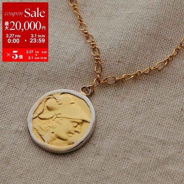 Kenneth Jay Lane ケネス ジェイ レーン ネックレス 4168NCHAIN レディース コイン ペンダント チェーン ブラス アクセサリー ゴールド /【2026年春夏新作】