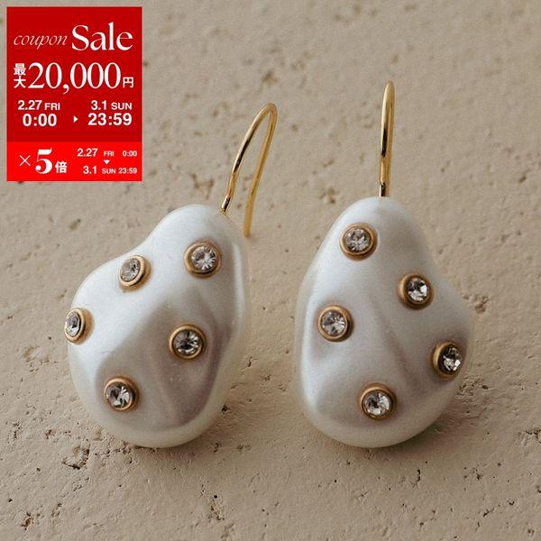 Kenneth Jay Lane ケネス ジェイ レーン ピアス 9235EP レディース パール フック アクセサリー ホワイト /【2026年春夏新作】