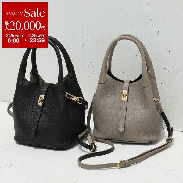 VIOLAd'ORO ヴィオラドーロ ハンドバッグ TRERO トレロ V-1613 レディース Wフェイスレザー ショルダーバッグ クロスボディ 鞄 カラー2色 /【2026年春夏新作】