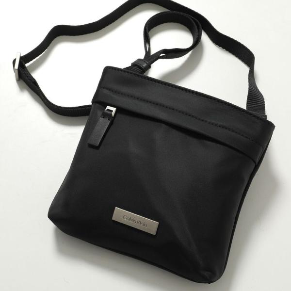 Calvin Klein カルバンクライン ショルダーバッグ SLEEK SLIM FLATPACK LV04D3234G メンズ ナイロン クロスボディ ロゴ 鞄 UB1/Black /【2026年春夏新作】
