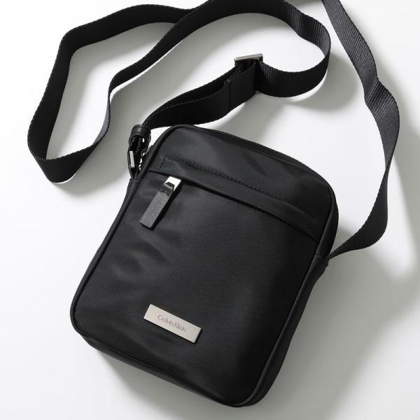 Calvin Klein カルバンクライン ショルダーバッグ SLEEK REPORTER LV04D3180G メンズ ナイロン クロスボディ ロゴ 鞄 UB1/Black /【2026年春夏新作】