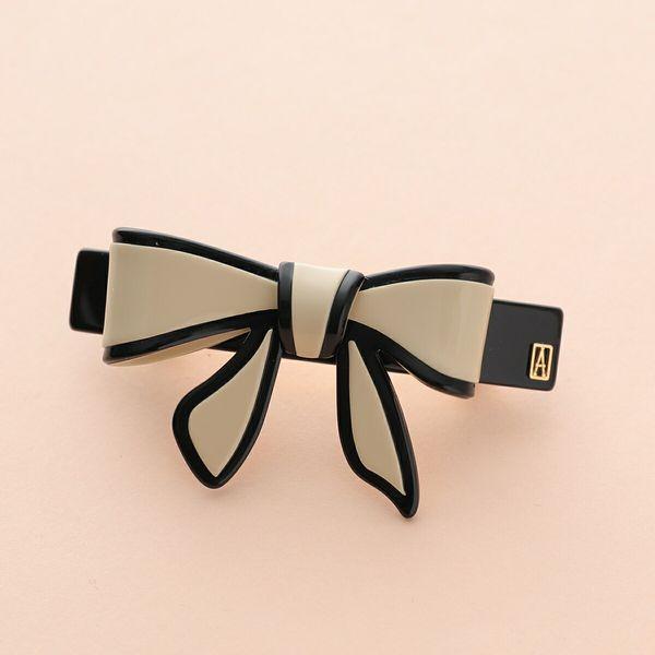 ALEXANDRE DE PARIS アレクサンドル ドゥ パリ バレッタ AA6-12688-03 レディース リボン ヘアアクセサリー 髪留め X-NOIR(A14MEUBLE) /【2025年秋冬新作】