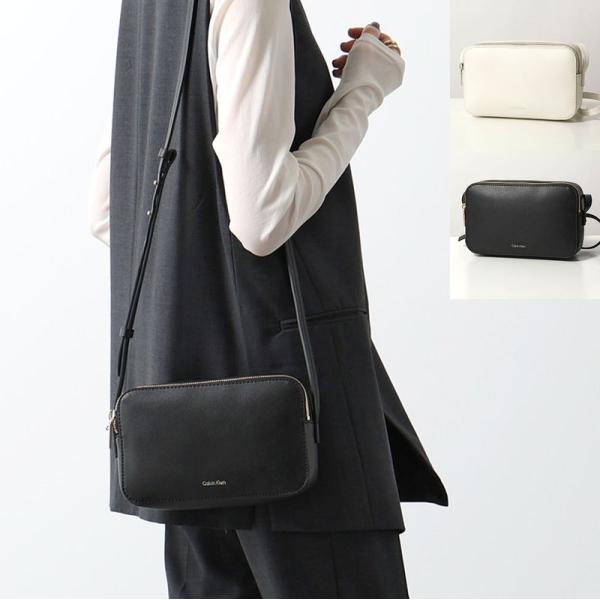 Calvin Klein カルバンクライン ショルダーバッグ FOIL LOGO ELONGATED CAMERA BAG フォイル ロゴ イロゲイテッド カメラバッグ LV04F3276G レディース 鞄 カラー2色 クロスボディ ポシェ...