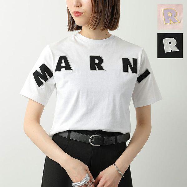 MARNI KIDS マルニ キッズ Tシャツ M01733 M00RF レディース ガールズ 半袖 カットソー ロゴT 刺繍 クルーネック コットン カラー3色 【大人もOK】女の子 丸首 M01733M00RF0M90E M01733M...