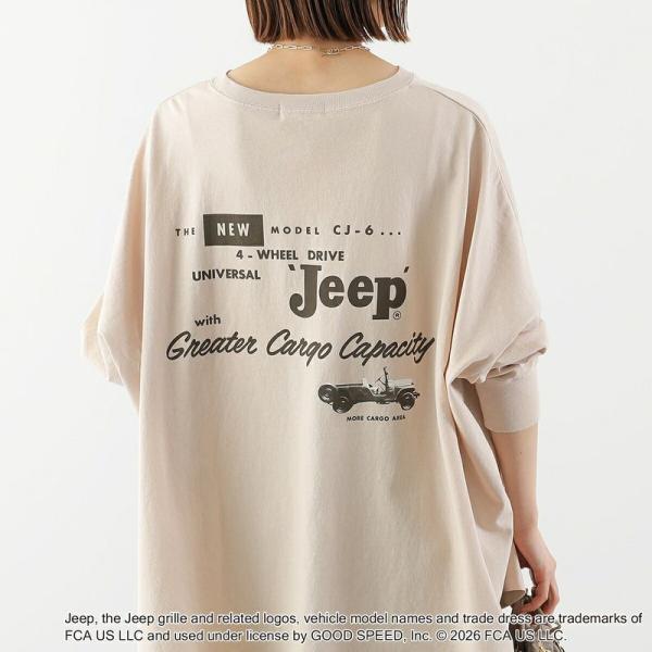 GOODROCKSPEED グッドロックスピード 長袖 Tシャツ JEEP Big LS shirts ジープ 26JEP006W レディース ビッグシルエット ロンT カットソー ベージュ /【2026年春夏新作】